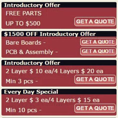 The Pricing Page For An Auto Parts Store