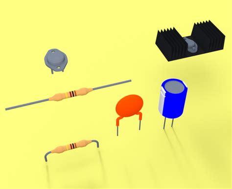 Electronic Components 3d Model Sharecg
