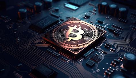Premium Ai Image Bitcoin Lies On A Semiconductor Circuit Board