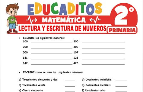 Evaluación De Matemática Para Segundo De Primaria