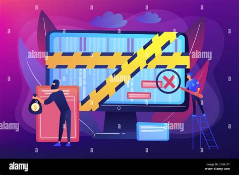 Computer Forensics Concept Vector Illustration Stock Vector Image And Art Alamy