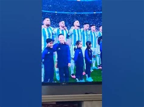 Argentina National Anthem At World Cup Semi Final Youtube