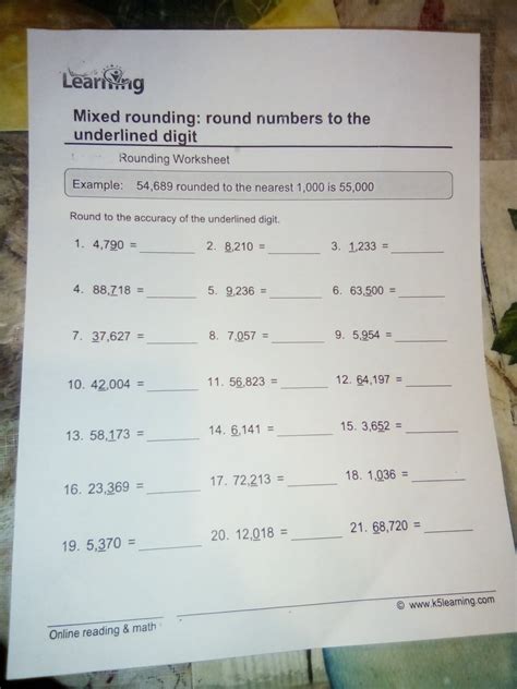 [solved] Learning Mixed Rounding Round Numbers To The Underlined Digit Course Hero