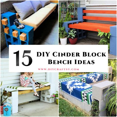 15 Easy Diy Cinder Block Bench Ideas