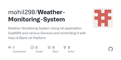 GitHub Mohil298 Weather Monitoring System Weather Monitoring System Using Iot Application