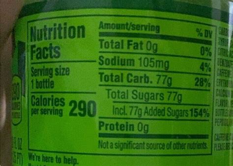 Mountain Dew Calories