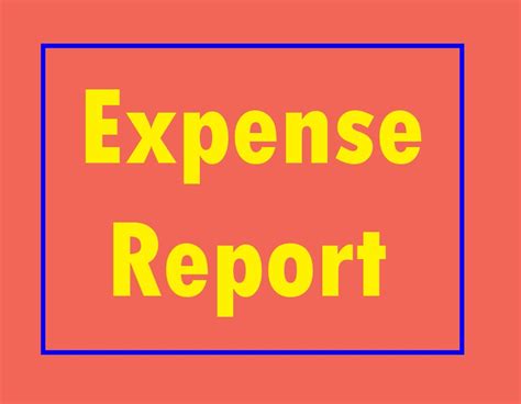 Expense Report Example Free Report Examples