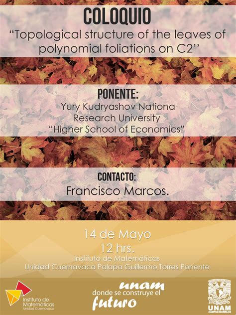 Actividades en La Unidad Cuernavaca del Instituto de Matemáticas UNAM