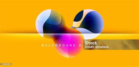 구체와 원 추상적인 배경 트렌디한 화려한 디자인 배경 화면 배너 배경 카드 책 그림 방문 페이지에 대 한 벡터 일러스트 레이 션 모던 양식에 대한 스톡 벡터 아트 및 기타