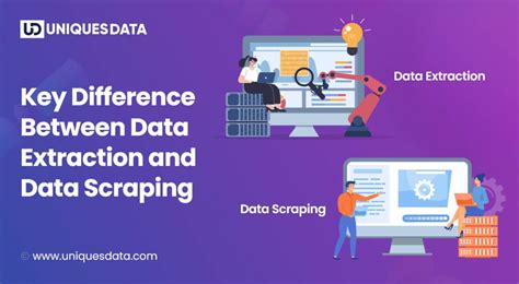 key difference between data extraction and data scraping