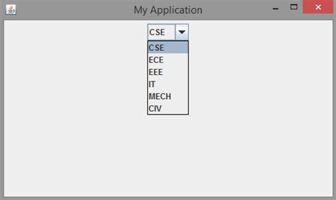 Jcombobox Core Java Tutorial For Beginners