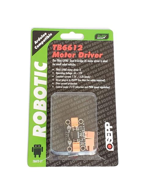 Osepp Tb6612 Motor Driver Arduino Compatible Osepp