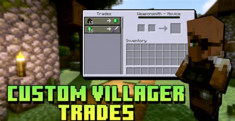 Скачать мод Custom Villager Trades для Майнкрафт [1 20 4] [1 20 3] [1 20 2] [1 20 1]