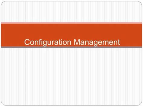 Software Configuration Management Pptx