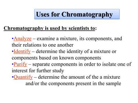 Basics Of Chromatography Ppt Chemistry Science