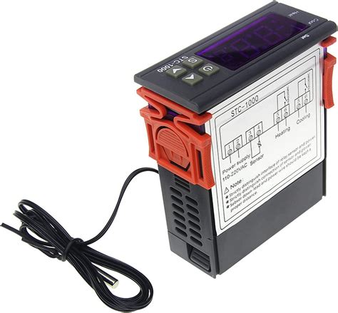 Microcontroller Temperature Regulator 110 220vac Wide Range Flame Retardant 2 Relay Output