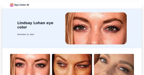 Lindsay Lohan Eye Color