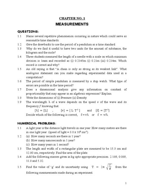 Questions Numerical Problems Examples Part 1 Download Free Pdf Rotation Around A Fixed