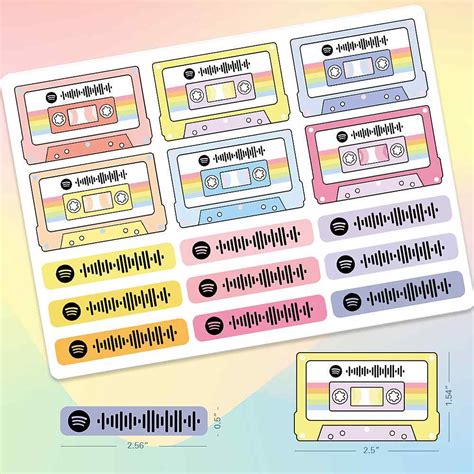 Scannable Spotify Code Stickers Music Stickers Unique Ts Myspotifytsus