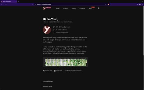 Nextjs Contentlayer Portfolio Website Projects Yash Godara