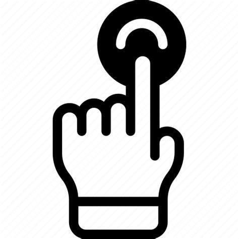 Touch Screen Click Here Clicking Activation Trigger Icon Download On Iconfinder