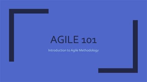 Agile Methodology Ppt Pptx