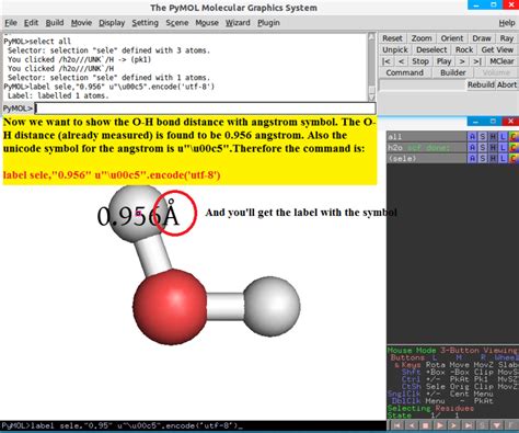 H Bond Distances With Units Pymol Researchgate
