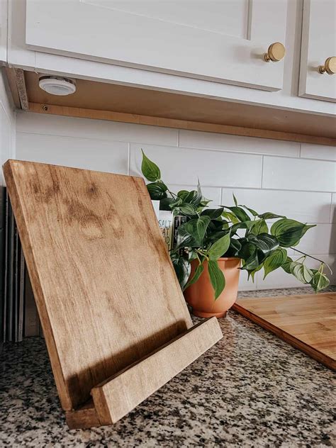 How To Build A Simple Cookbook Stand Love And Renovations