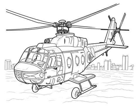 Coloring Pages Of Helicopter