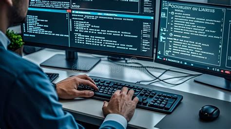 Software Developer Working On A Complex Problem Stock Image Image Of Brand Complex 361226163
