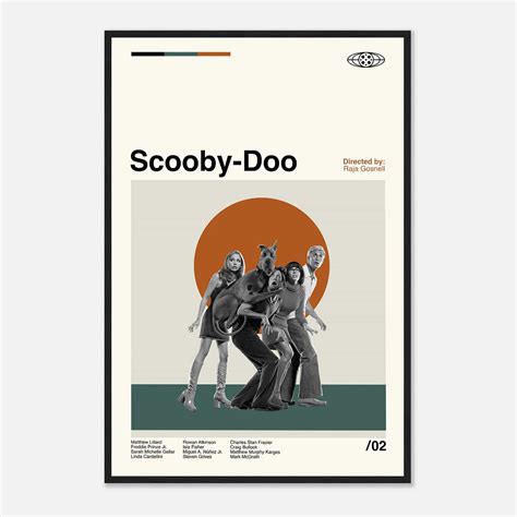 Scooby Doo Poster Scooby Doo Print Custom Poster Citiesbox