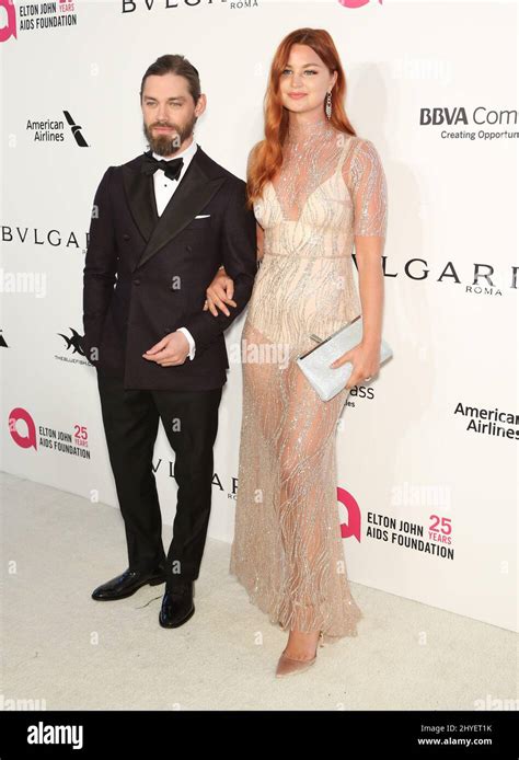 Jennifer Akerman Tom Payne Attending The Elton John Aids Foundation Oscar Party Held In Beverly