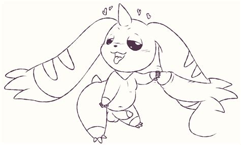 Rule 34 Anthro Balls Bandai Namco Beady Eyes Blush Digimon Digimon