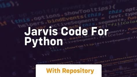 Jarvis Code For Python Youtube