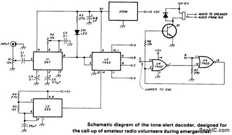 Tone Alert Decoder Digital Circuit Basic Circuit Circuit Diagram