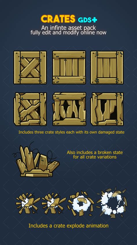 Crate Game Sprite Pack By Robert Brooks