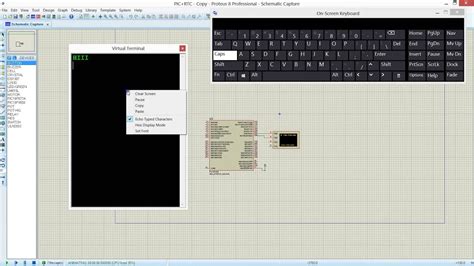 How To See Uart Data For Pic Pic118f4550 In Proteus Using Mikro C Youtube