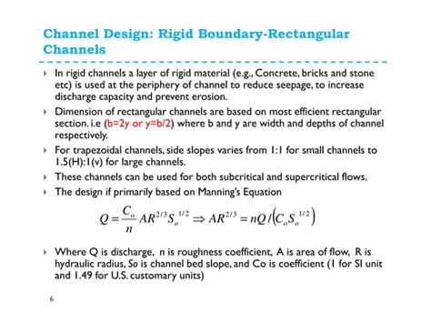 Chapter 3 Channel Design PDF Civil Engineering Industry Industries