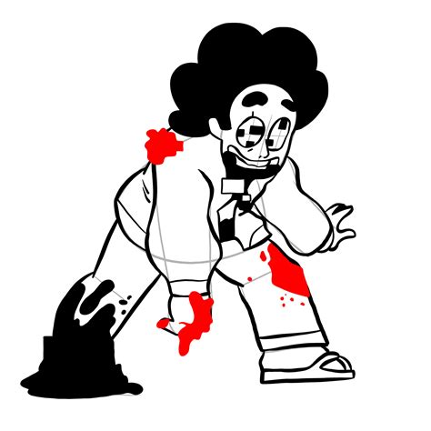 How To Draw Steven Universe FNF Pibby Corrupted SketchOk