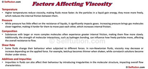 Difference Between Density And Viscosity With Examples Selftution