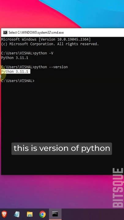 How Check Python Version Using Cmd In 30 Sec Bitsque Python