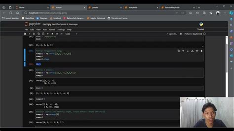 penjelasan coding program dari library numpy pandas matplotlib dan