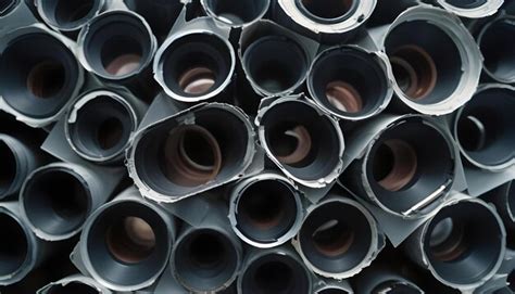 A Stack Of Pipes With A Sign That Says No Rust On The Bottom Premium Ai Generated Image