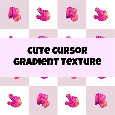 Custom Cursor Cute Cursor Gradient Texture Theme Cursor Space