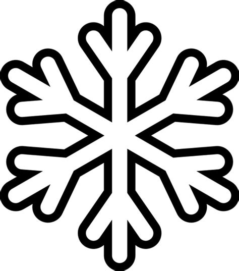 Snowflake Monochrome Free Vector In Open Office Drawing Svg Svg