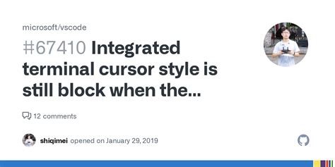 Integrated Terminal Cursor Style Is Still Block When The Focus Is Lost · Issue 67410