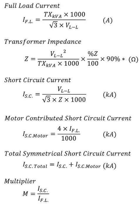 Short Circuit Current Formula For Transformer At Nedra Harris Blog