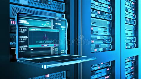 System Corrupt Warning Alert Screen Loop Blinking Glitch Animation Stock Footage Video Of