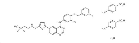 Chemical Structure Of Lapatinib Ditosylate Download Scientific Diagram