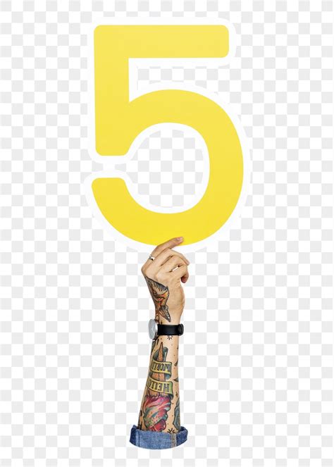 Number Five Png Images Free Photos Png Stickers Wallpapers And Backgrounds Rawpixel